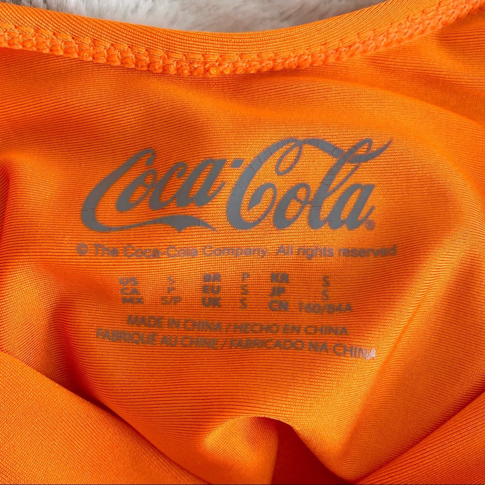 Fanta Orange Nylon 90s High Cut Swim Suit Bikini - Gem